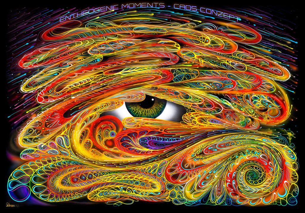 Entheogenic Eye - Psychedelic 3D Art Print on 260g/qm