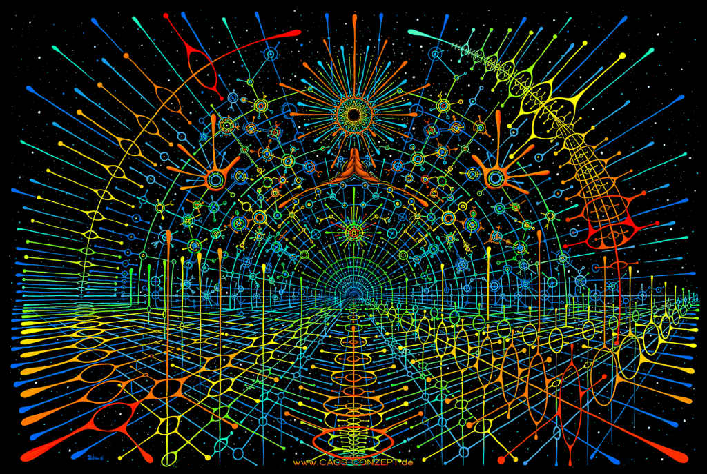 DMT Airport - Caos Conzept - Psychedelic Blacklight Art